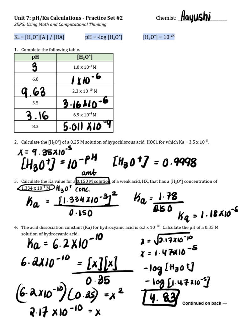 Acid Base SEP 5 Summative Prep Doc 2 | PDF | Acid | Ph
