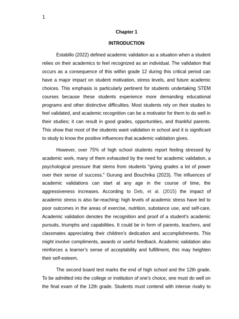Perceived Influences of Academic Validation | PDF | Survey Methodology ...