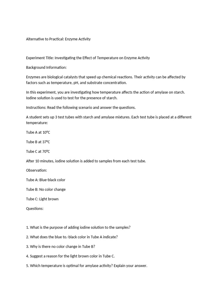 Alternative to Practical --Biology | PDF