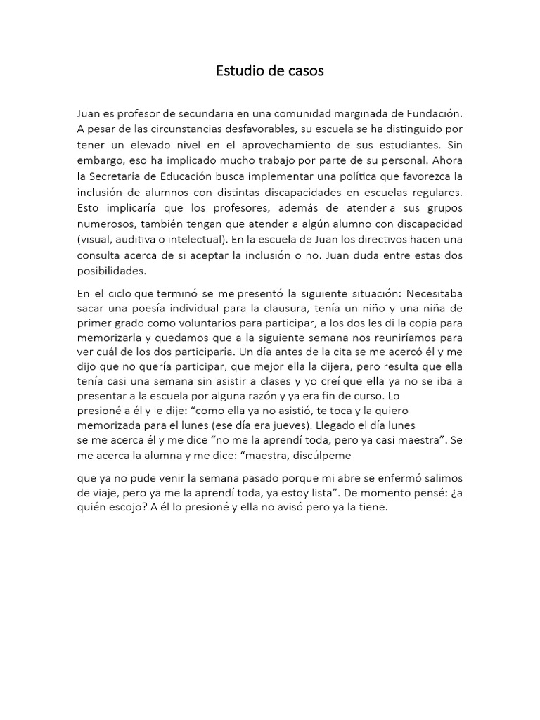 Estudio de casos | PDF