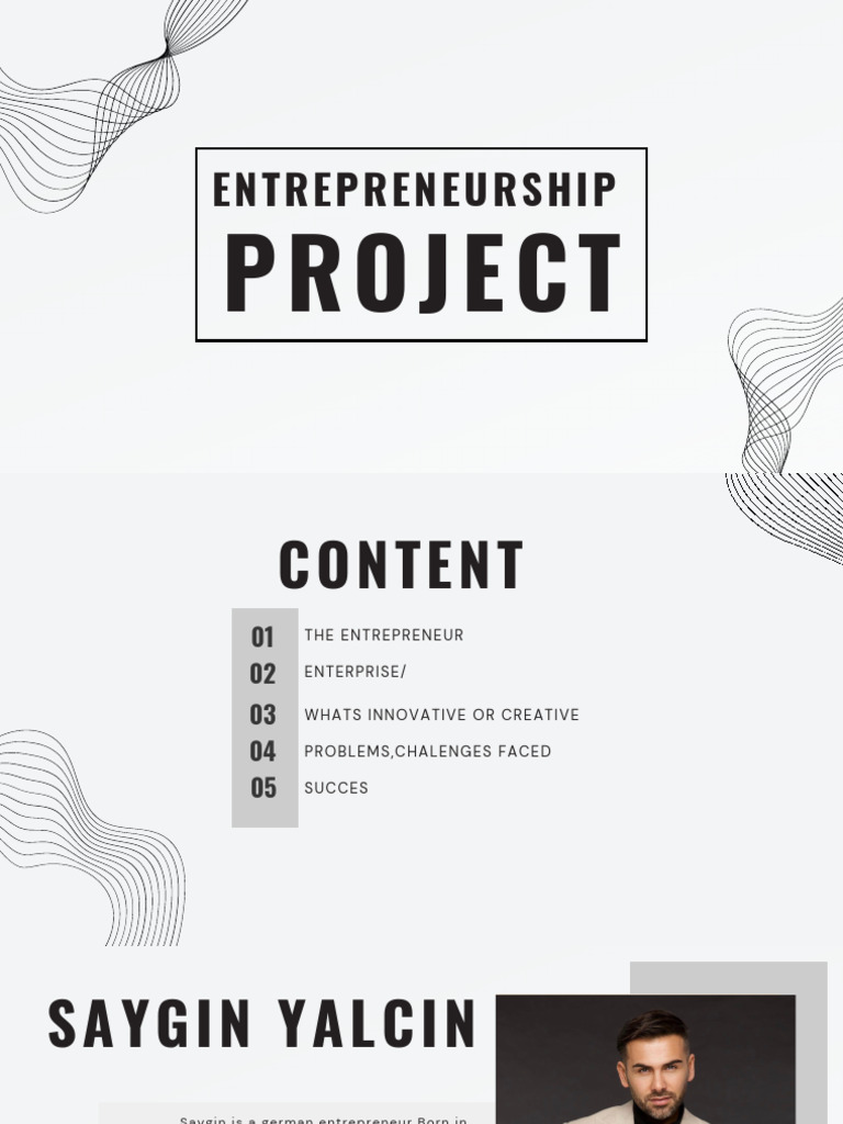 Entrepreneurship: Project | PDF | Entrepreneurship | Business