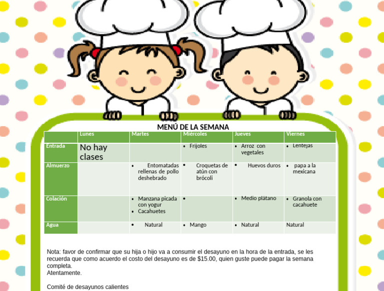 Menus Comida Saludable | PDF