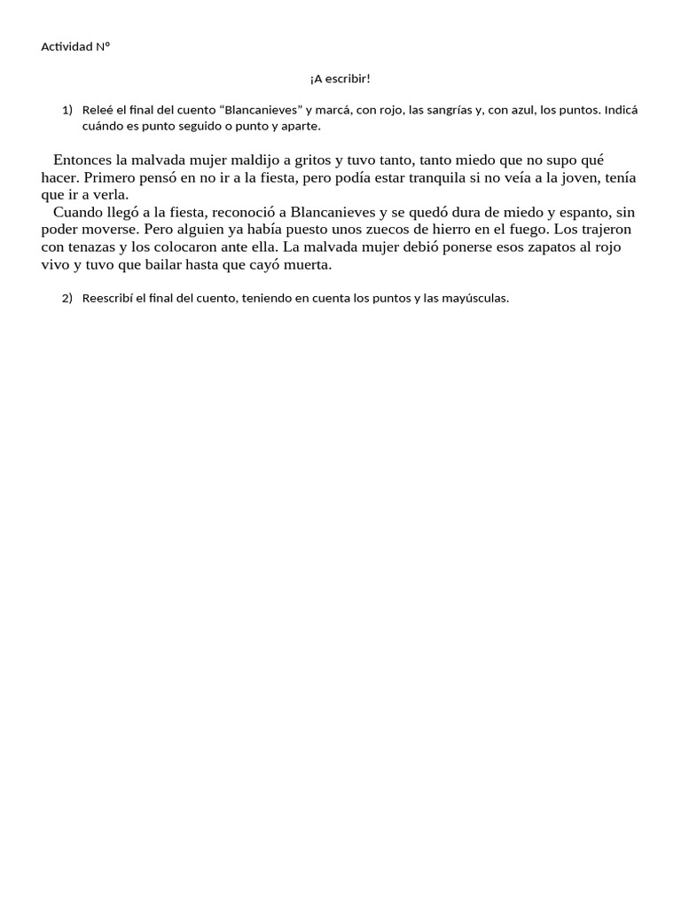 Actividad de Escritura | PDF