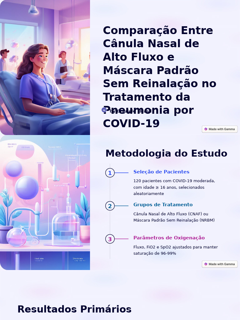 Comparacao Entre Canula Nasal de Alto Fluxo e Mascara Padrao Sem ...