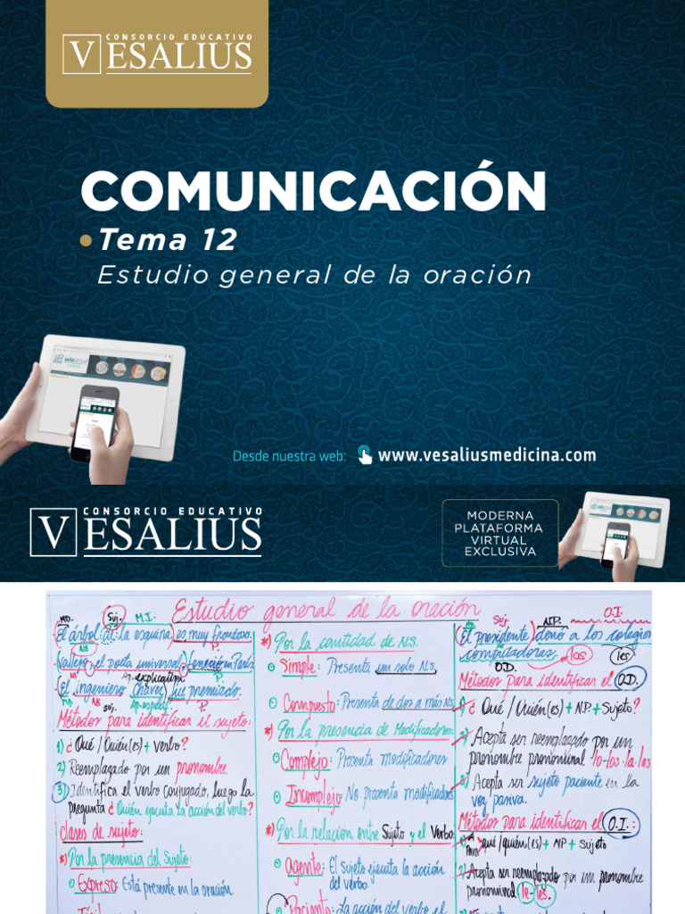 Comunicacion 12 (Grupo 0) Tema Estudio General de La Oración-Comprimido | PDF