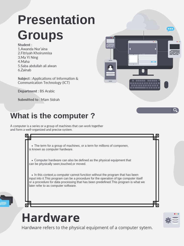 Presentation ICT Group 2 | PDF | Input/Output | Floppy Disk