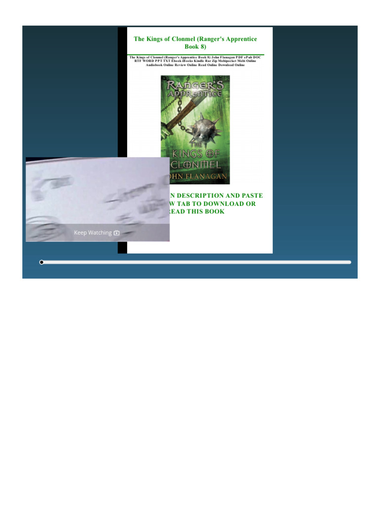 Free PDF The Kings of Clonmel (Ranger's Apprentice Book 8) by John ...