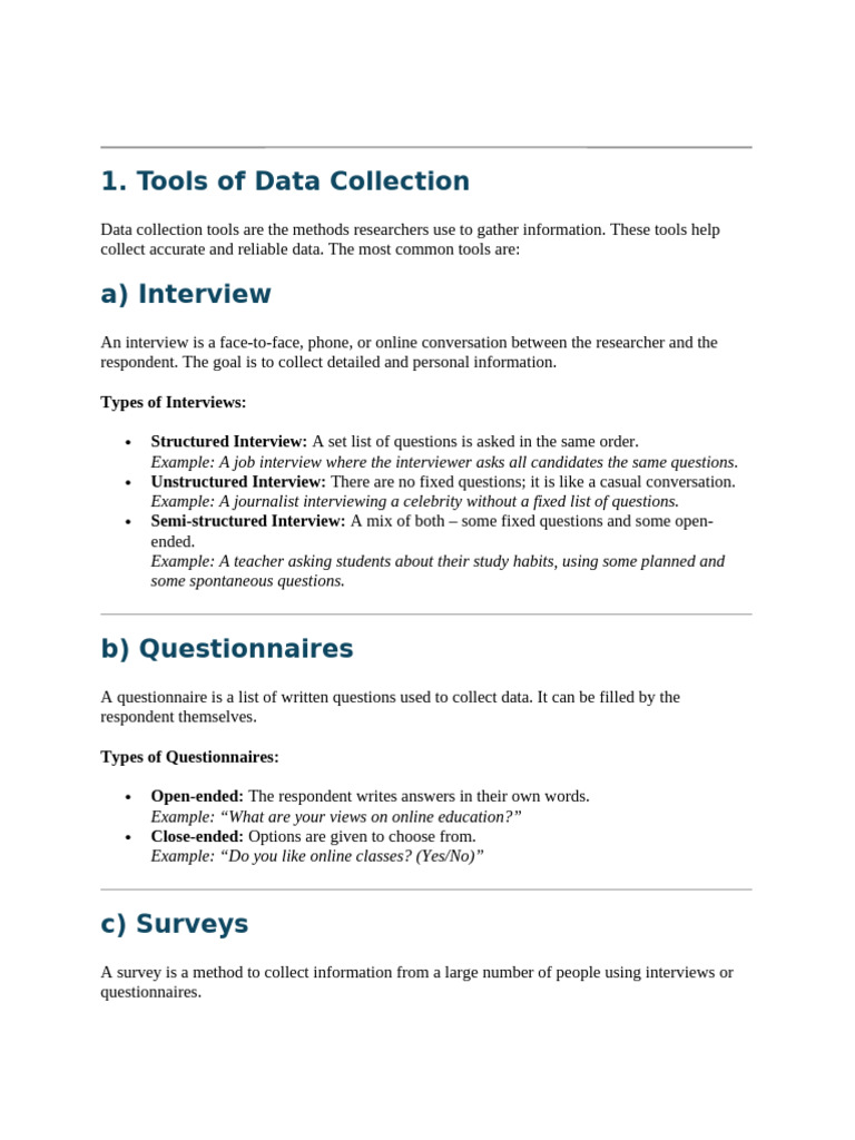 Research Methodology Notes | PDF | Survey Methodology | Questionnaire