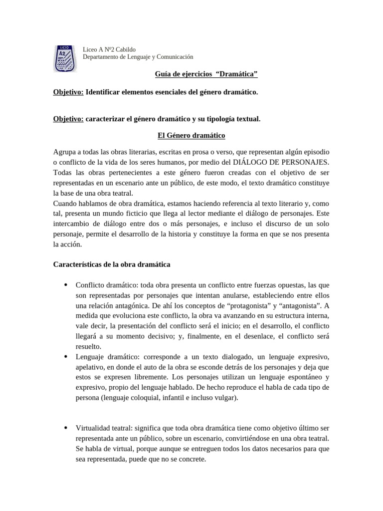 Dramática 1 | PDF | Tragedia | Comedia