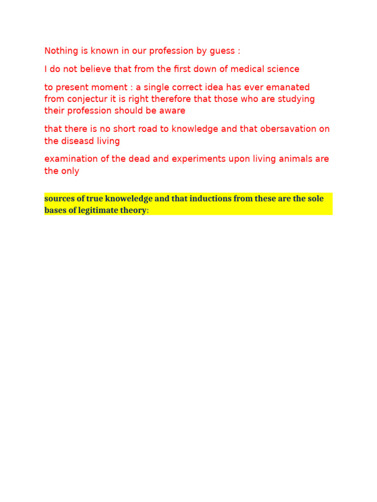 Sources of True Knoweledge and That Inductions From These Are The Sole ...