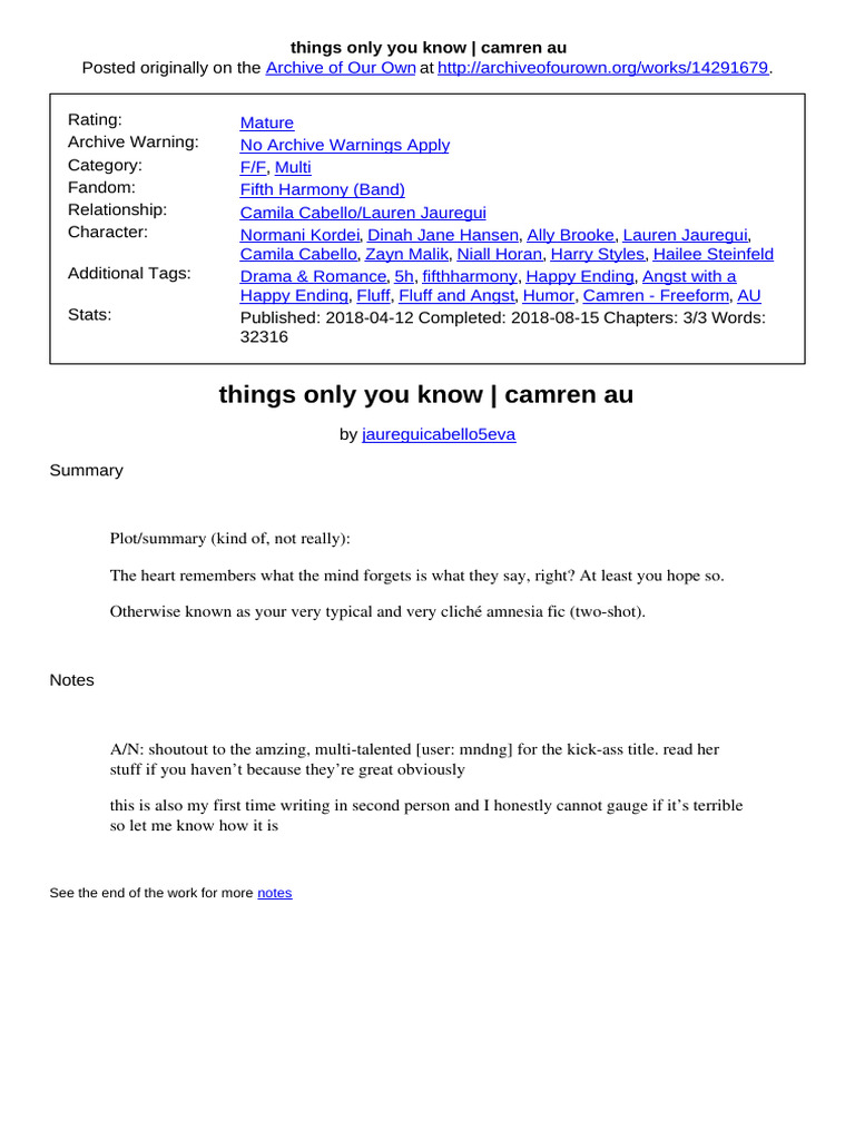 Things Only You Know | PDF | Memory | Amnesia