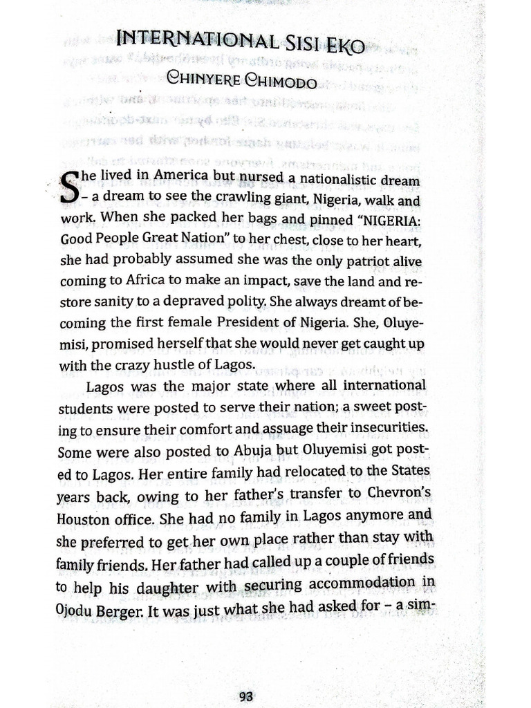 International Sisi Eko ?? | PDF