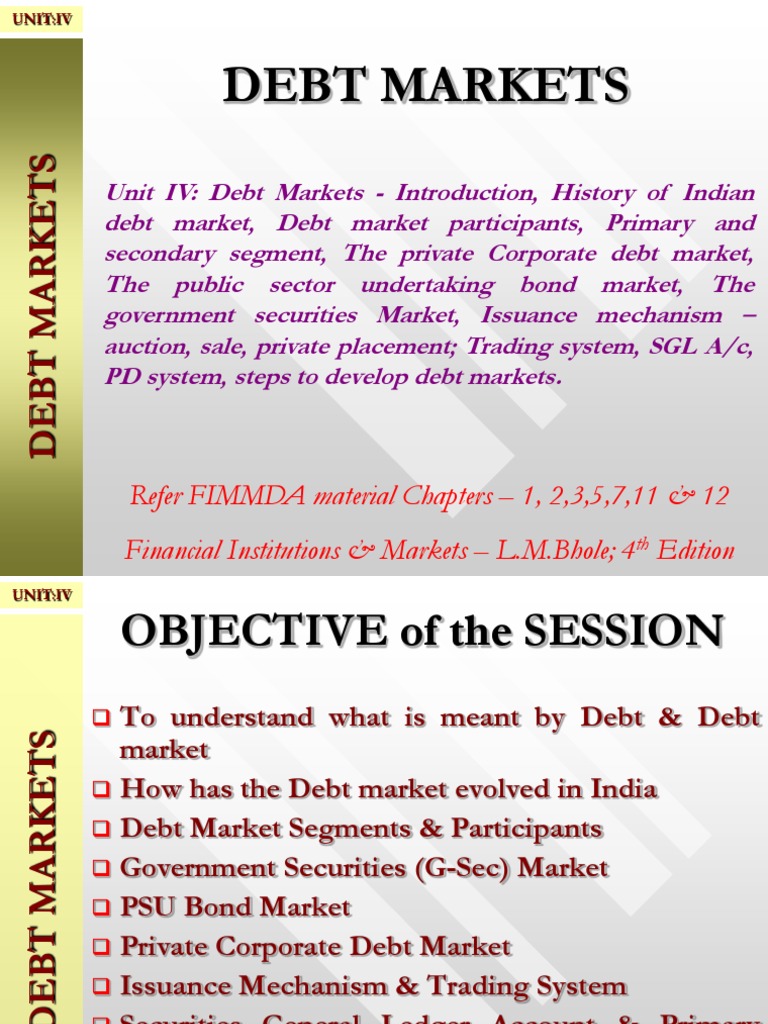 Overview of Indian Debt Markets | PDF | Bonds (Finance) | Bond Market