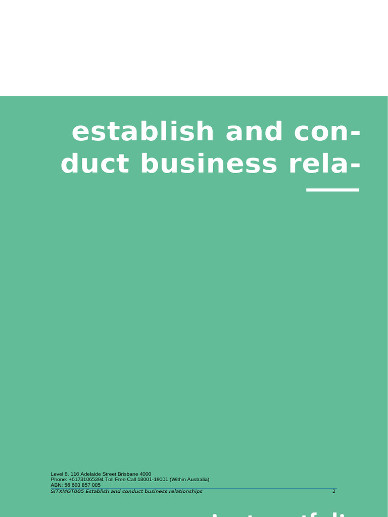 SITXMGT005 Project Portfolio | PDF | Negotiation | Marketing