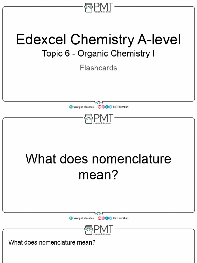 Organic Chemistry I Flashcards Guide | PDF | Alkene | Alkane