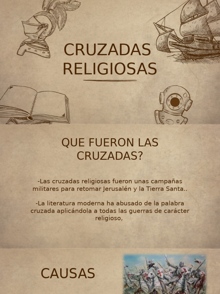 Cruzadas Religiosas Presentacion | PDF | Cruzadas | Alta Edad Media