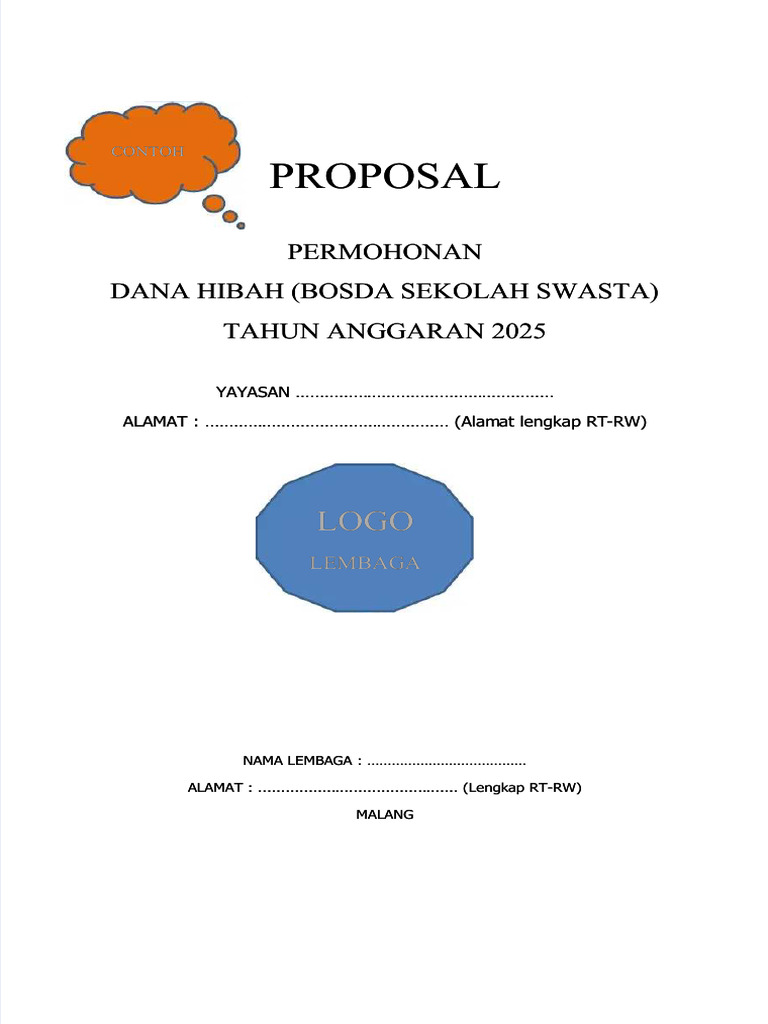 PDF Contoh Proposal Hibah 2025 Compress | PDF