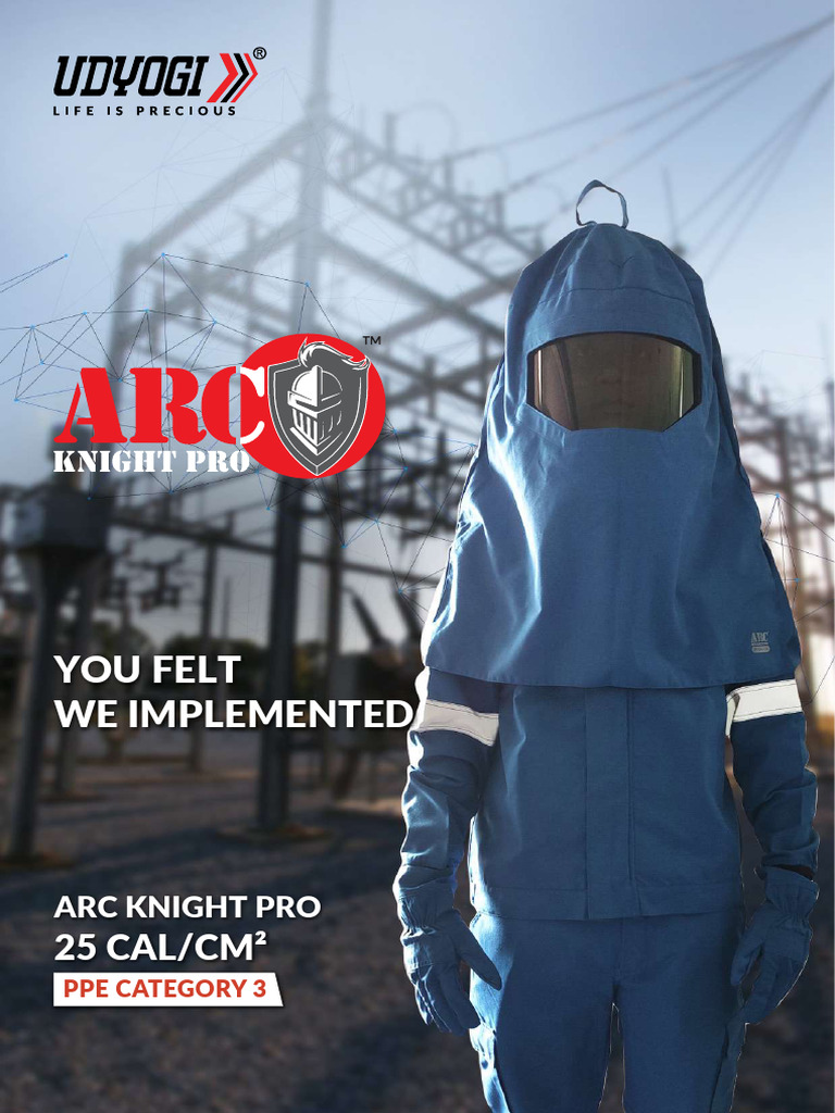 Traje Arc Flash 25 Cal-Cm2 - Udyogi | PDF | Personal Protective ...