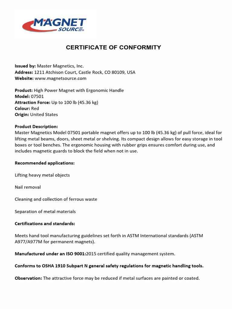 Certificate Magnet Source | PDF