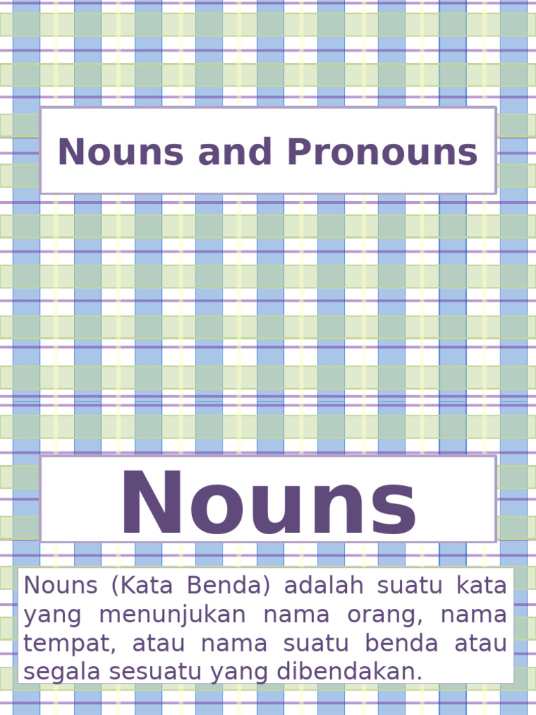 Nouns and Pronouns | PDF