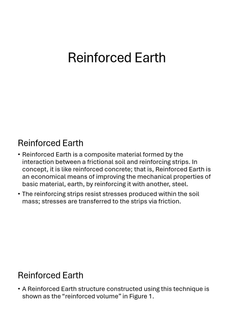 Reinforced Earth | PDF