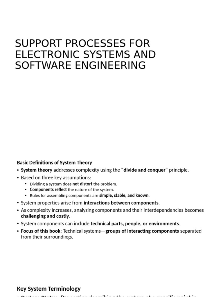 Support Processes in Software Engineering | PDF | System | Project ...