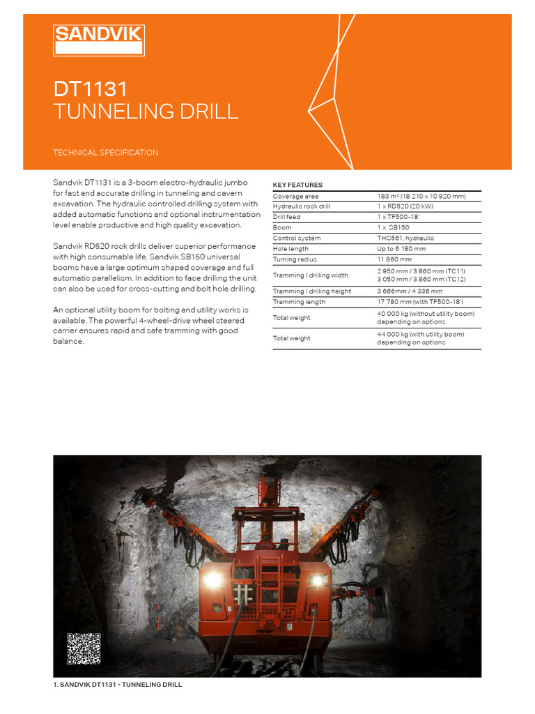 Dt1131 Specification Sheet English | PDF | Drill | Drilling