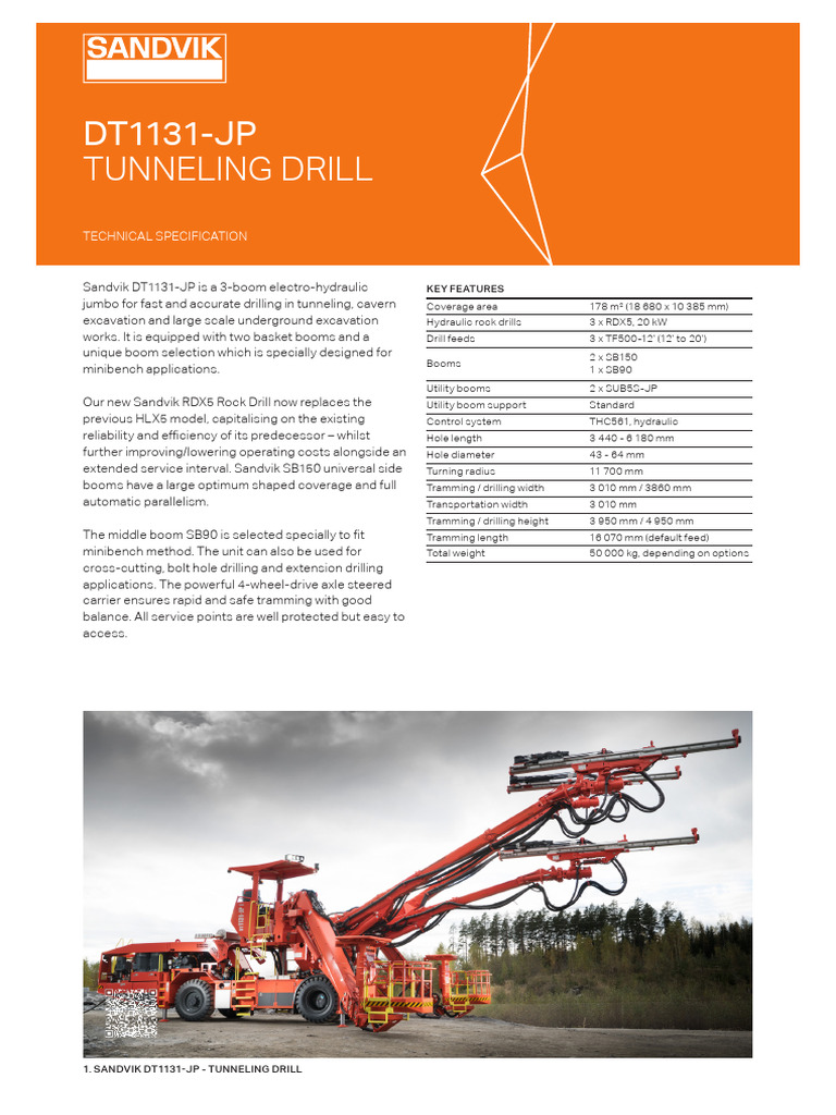 Dt1131 JP Specification Sheet English | PDF | Drilling | Drill