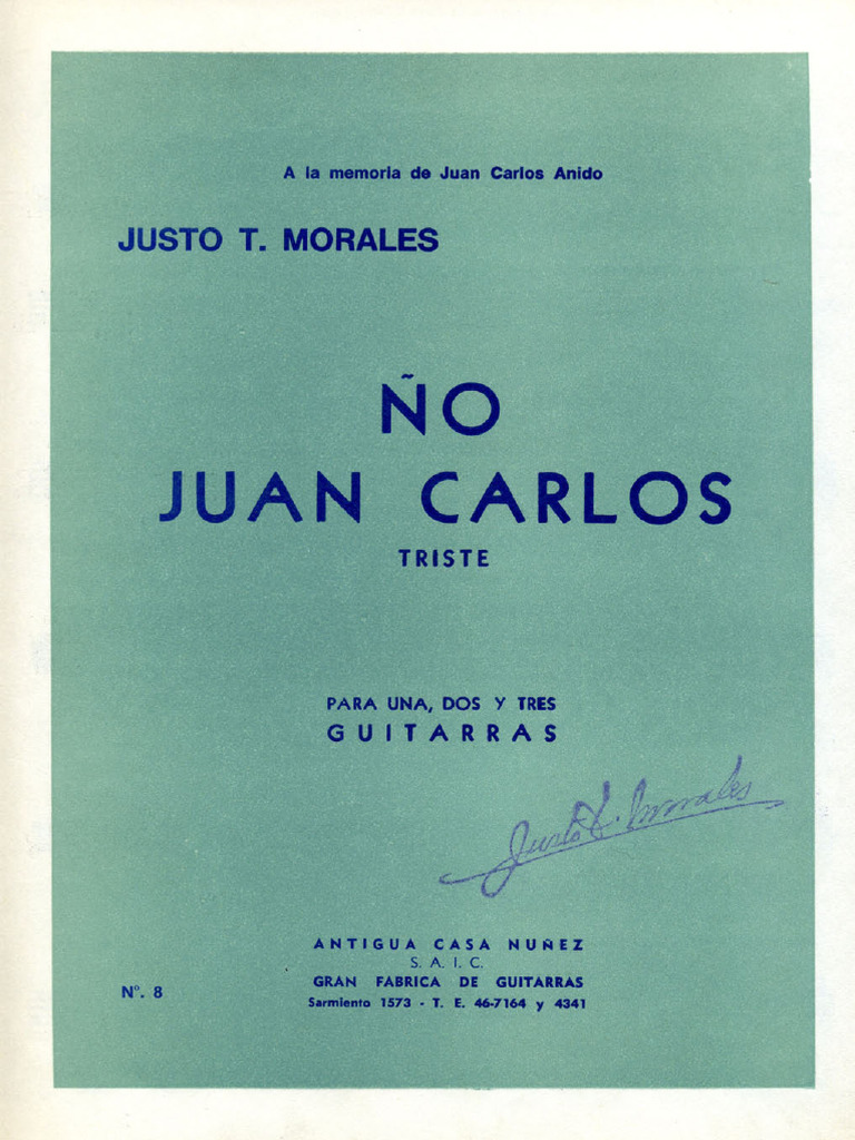 No Juan Carlos (Triste) | PDF