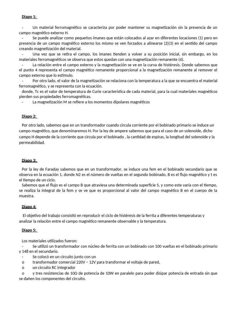 Labo | PDF | Inductor | Campo magnético