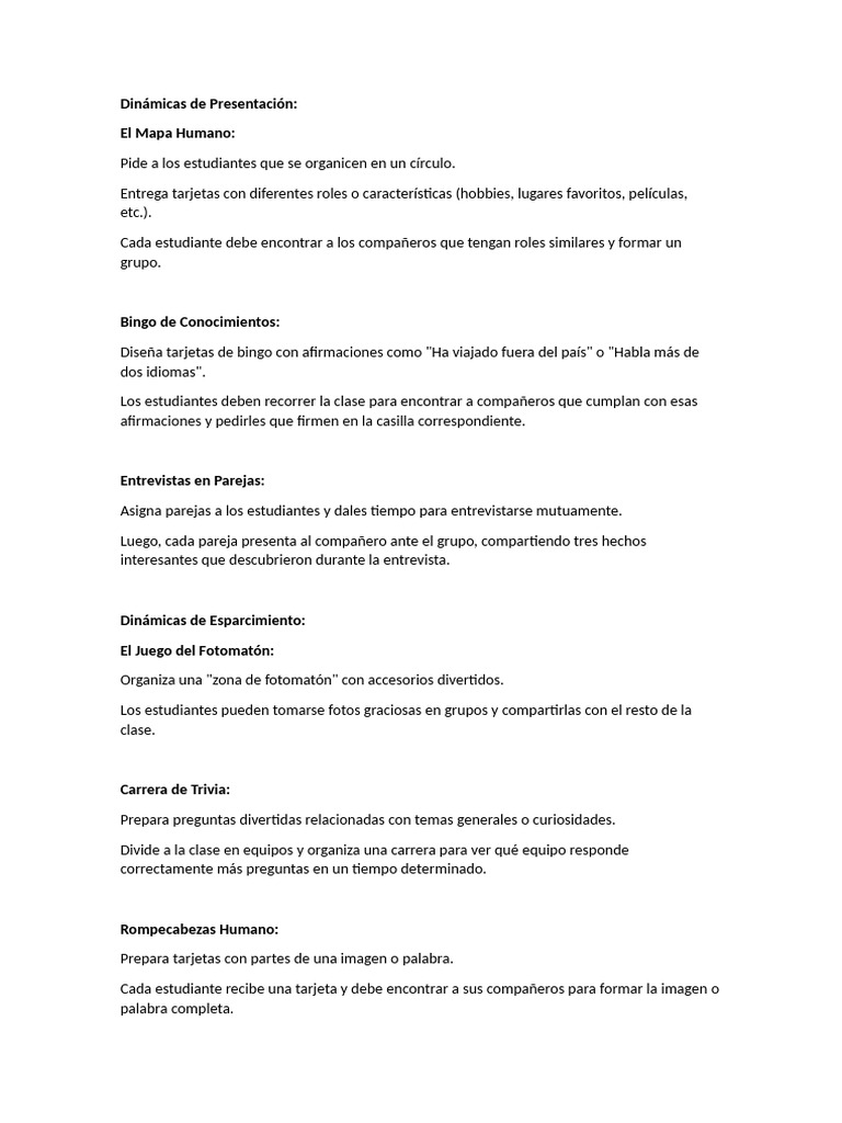 Actividades para El Aula | PDF | Bailes | Infografia