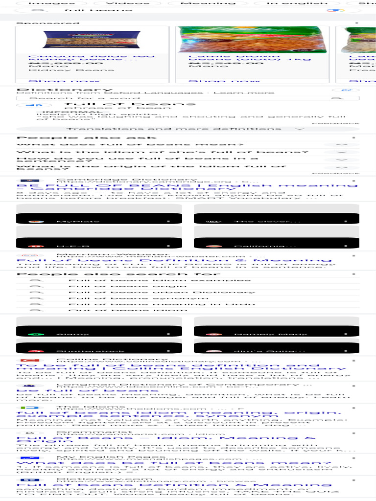 Full Beans - Google Search | PDF | Dictionary | Linguistics