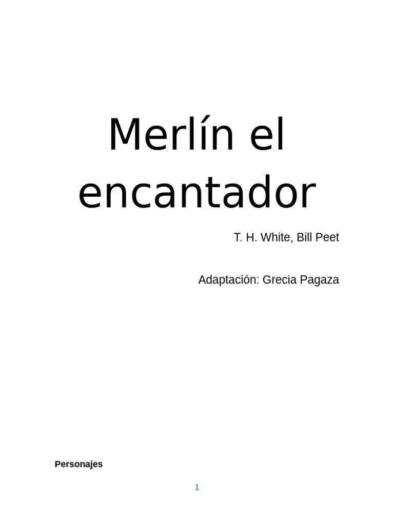 Merlín El Encantador | PDF