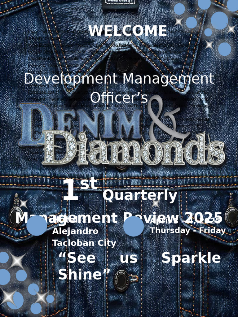 Denim and Diamonds Tarp | PDF