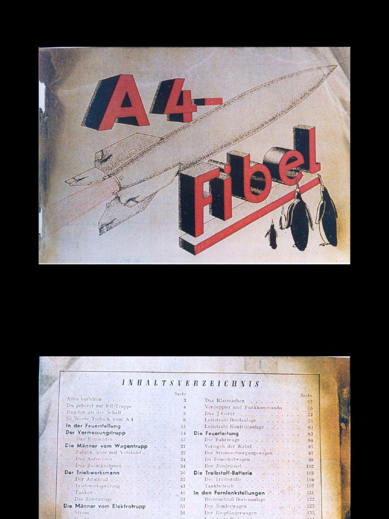 A4-Fibel German Luftwaffe Reference For The Rocket. | PDF