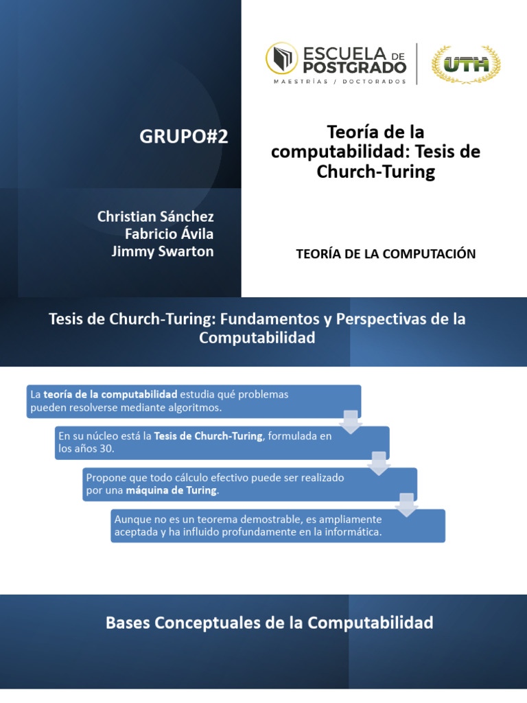 Tesis de Church-Turing y Computabilidad | PDF | Teoría de la ...