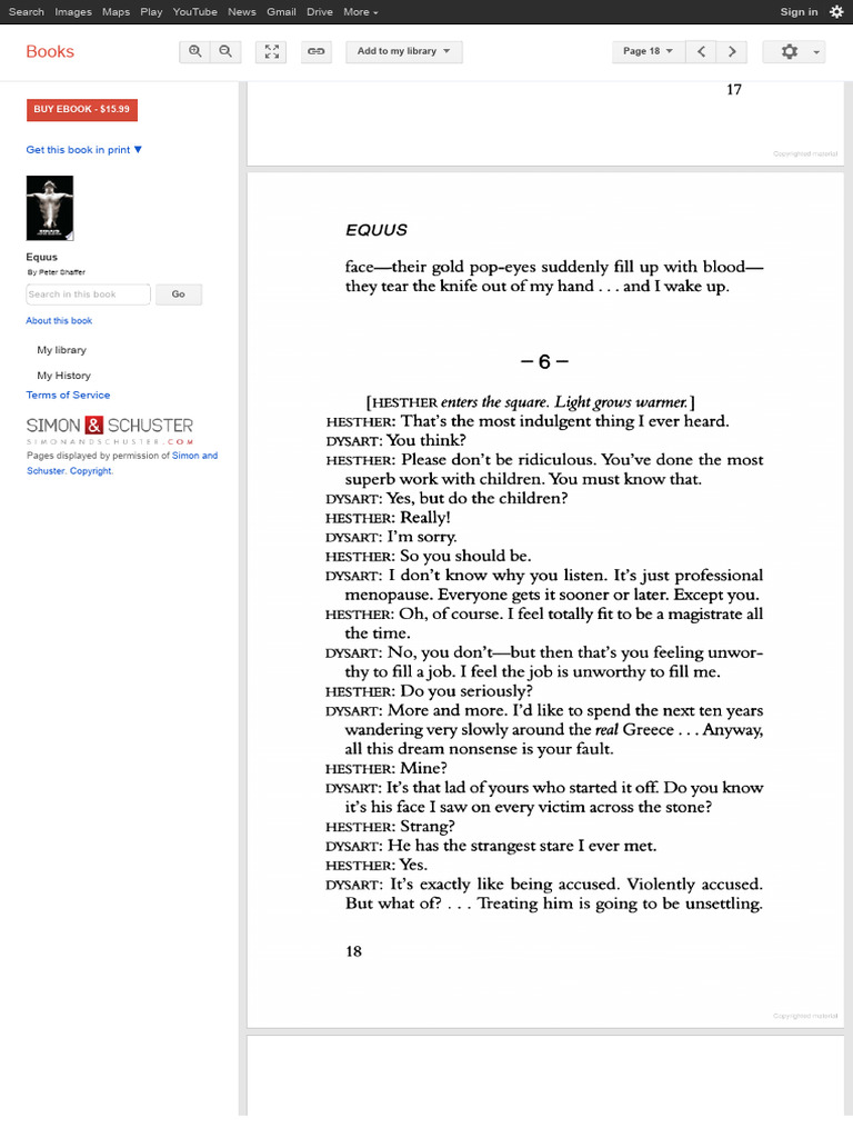 Equus - Peter Shaffer - Google Books | PDF