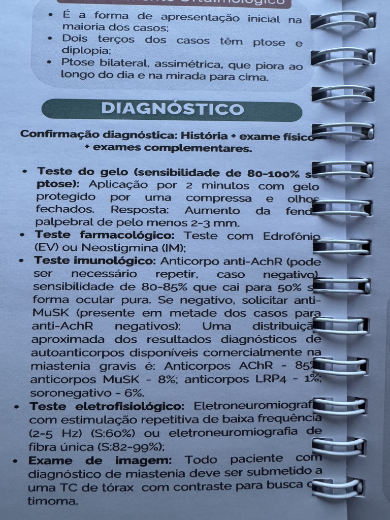 Miastenia grafia dr DILVAN | PDF