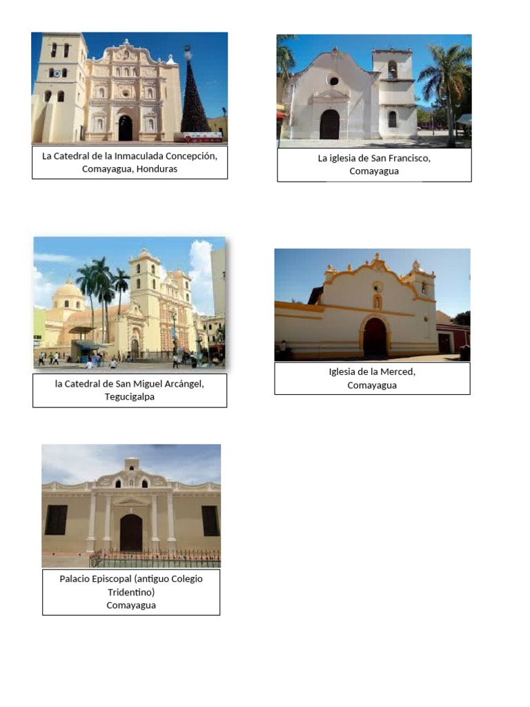 5 Ejemplos de Arquitectura Colonial de Honduras. | PDF