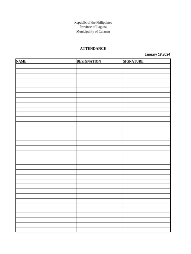 Daily Attendance | PDF