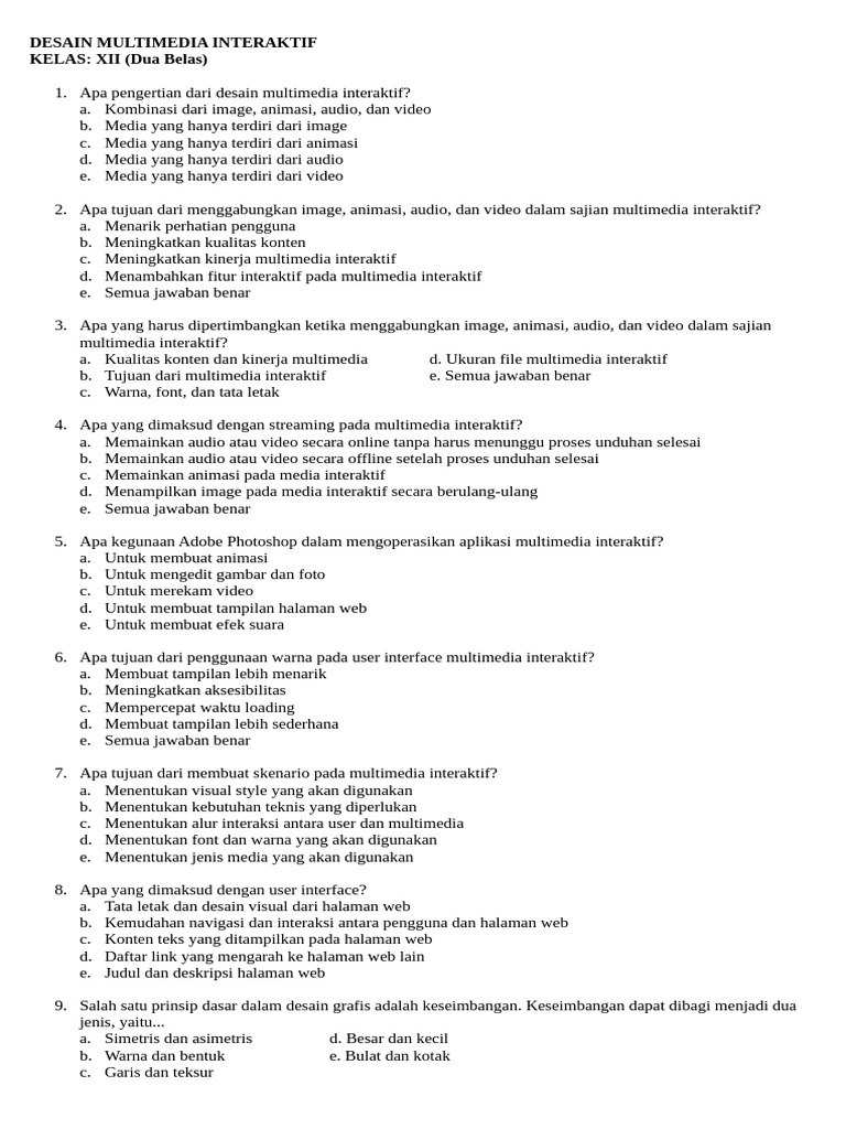 Pengertian Desain Media Interaktif | PDF