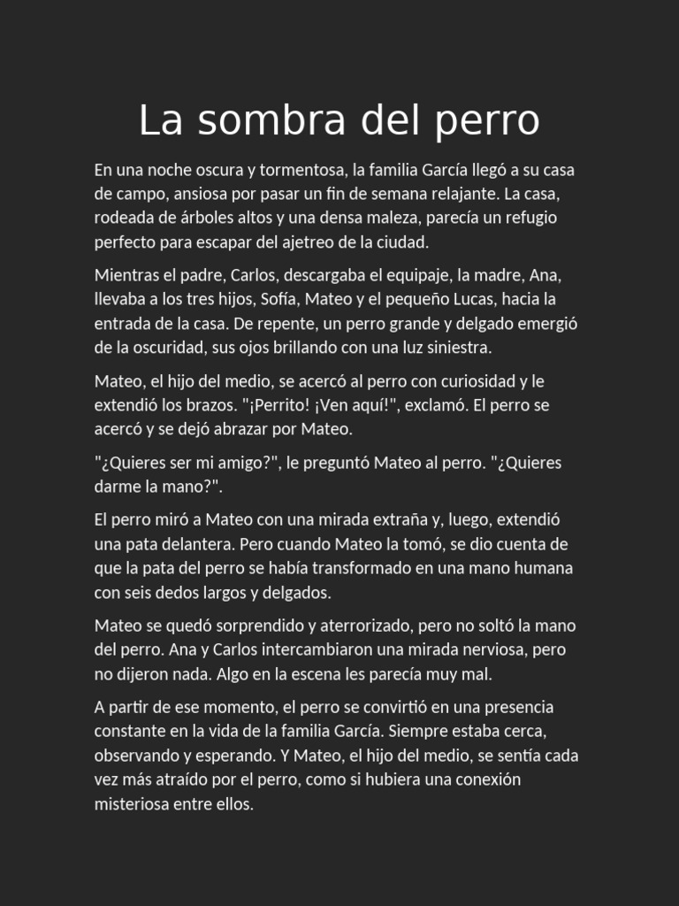 La sombra inquietante del perro | PDF | Perros