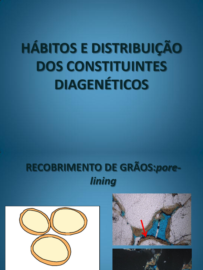 Distribuição de Constituintes Diagenéticos | PDF