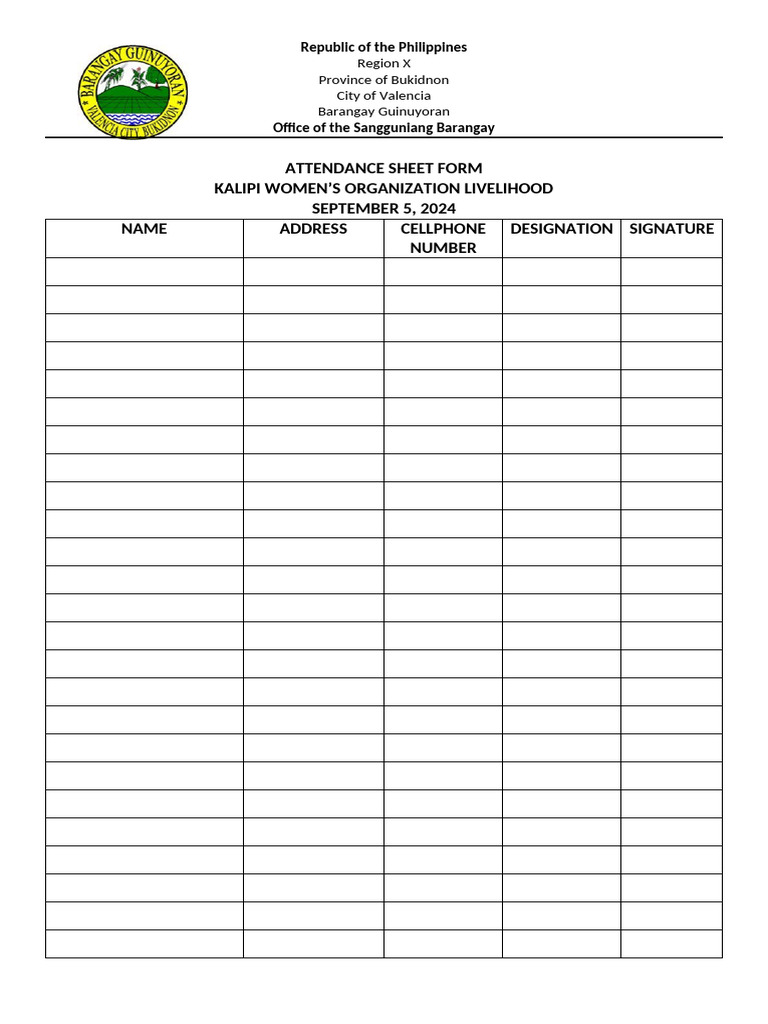 Attendance Kalipi | PDF