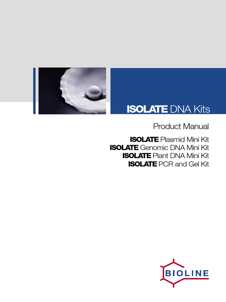 Isolate Genomic Dna Mini Kit | PDF | Centrifuge | Lysis