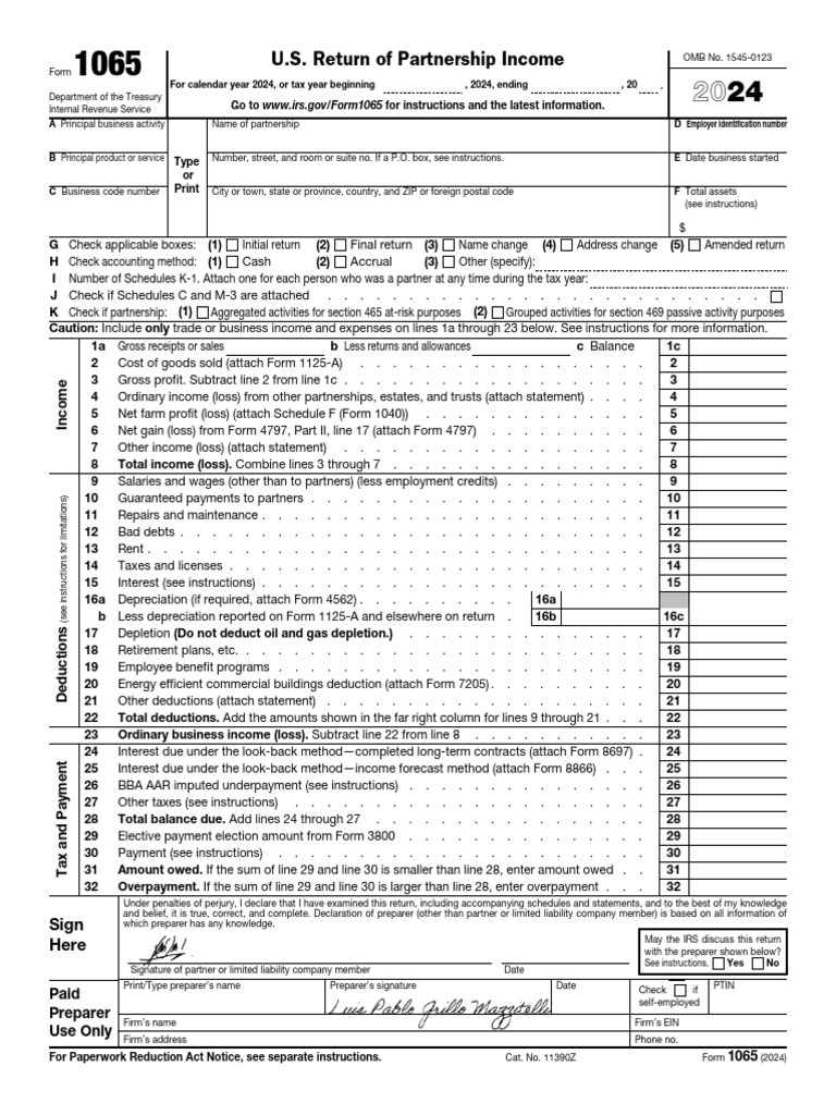 Prochemicals LLC | PDF | Partnership | Alternative Minimum Tax