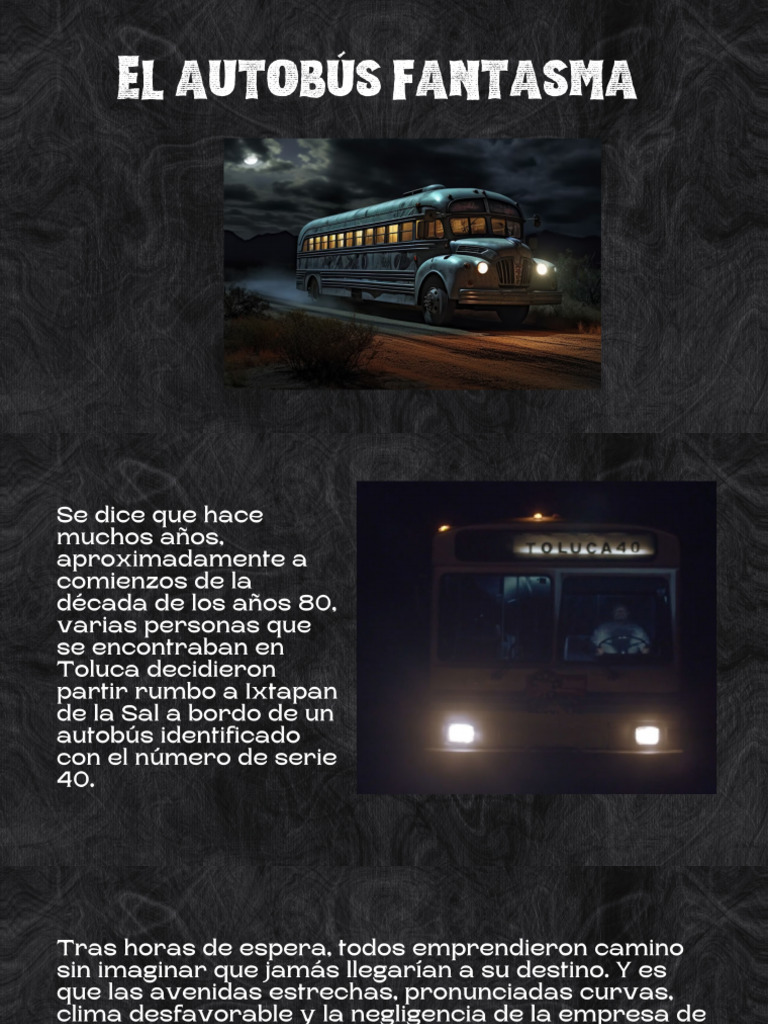 Leyenda Del Autobús Fantasma | PDF