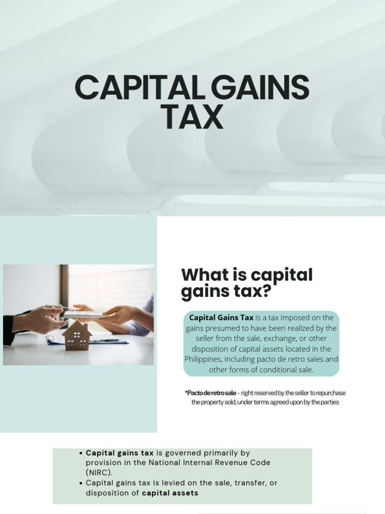 Understanding Capital Gains Tax in the Philippines | PDF | Capital ...