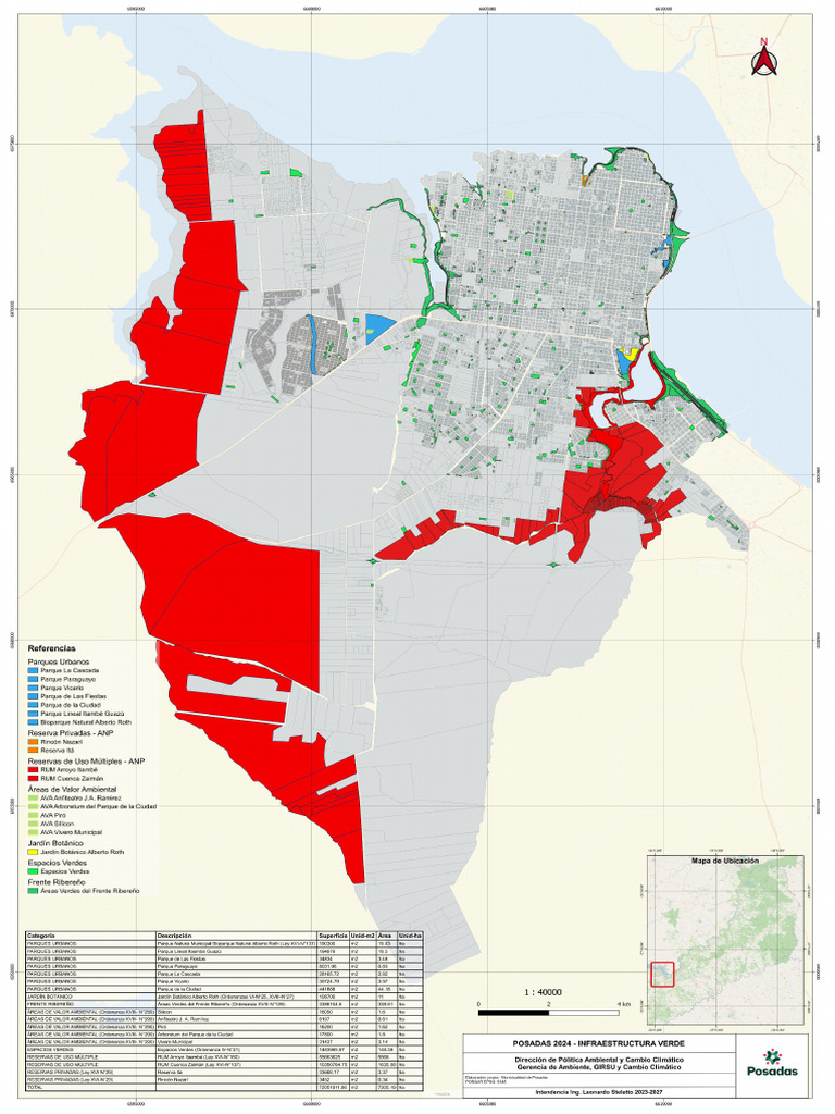 Mapa de Infraestructuras Verdes de Posadas - Web | PDF