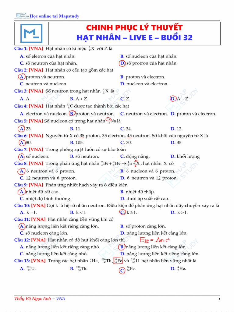 Buoi 32 - Dap An Viet Tay 1746715704240 | PDF
